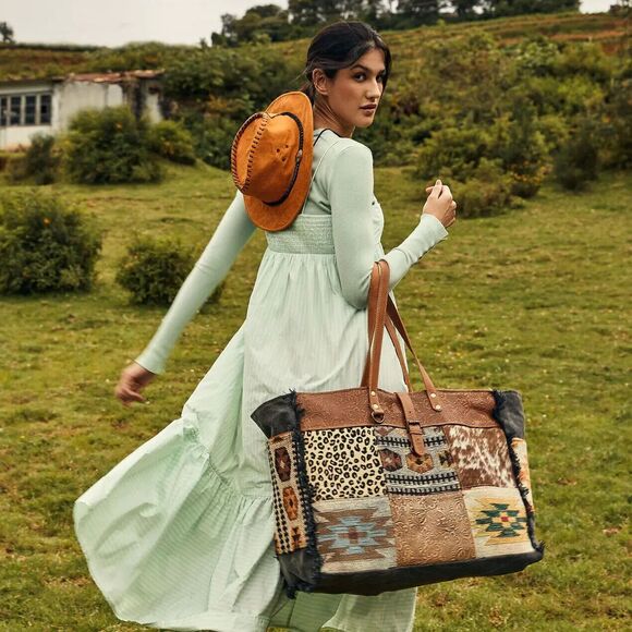 Myra Bag | Bags | Myra Bag Handmade Academia Weekender Bag Upcycled ...